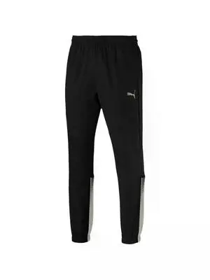 PUMA Logo-detail Elastic-waist Track Pants - Black