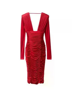 Versace Gathered Cocktail Dresses