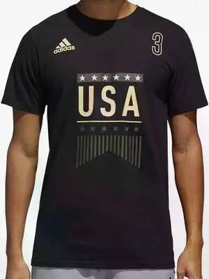 Adidas Logo-print T-shirt - Black