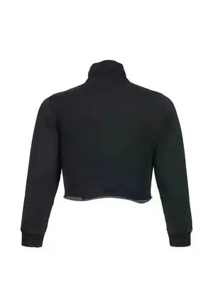 Vetements Cropped Sweatshirt With Zip Fastening