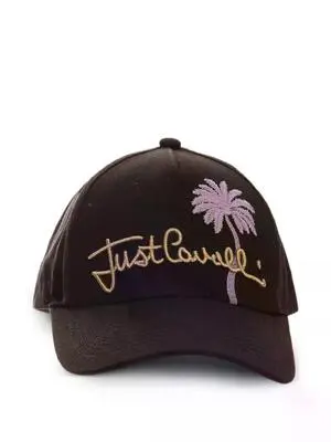 Just Cavalli Embroidered Baseball Cap - Black