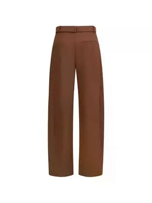 Pinko Belted Straight-leg Trousers