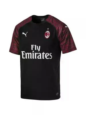 PUMA Ac Milan Short Sleeve T-shirt - Black