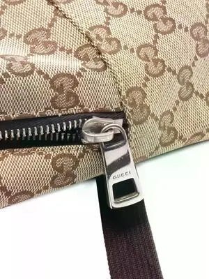 Gucci Gg Canvas Leather Backpack