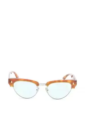 Celine Half-rim Cat-eye Sunglasses - Brown