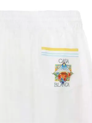 Casablanca Silk Shorts - White