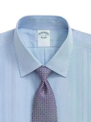 Brooks Brothers Chest-pocket Striped-pattern Shirt - Blue