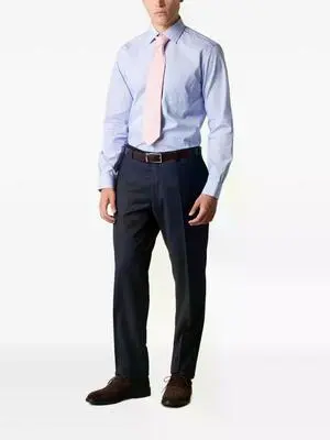 Brooks Brothers Chest-pocket Striped-pattern Shirt - Blue