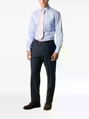 Brooks Brothers Chest-pocket Striped-pattern Shirt - Blue