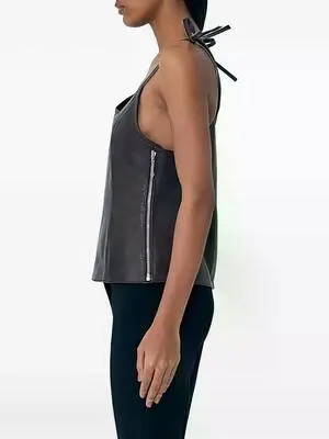 Our Legacy Leather Corset Top With Tie Straps