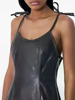 Our Legacy Leather Corset Top With Tie Straps