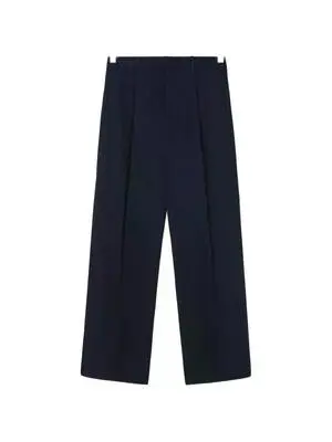 Loewe Wide-leg Pleated Trousers - Blue
