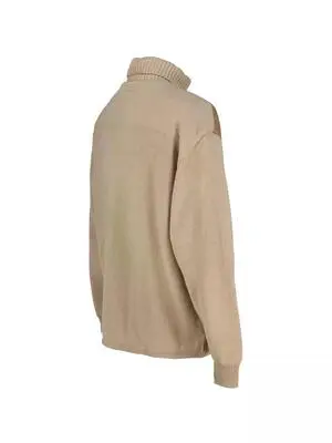 Gianfranco Ferre Panelled Suede And Knit Jacket