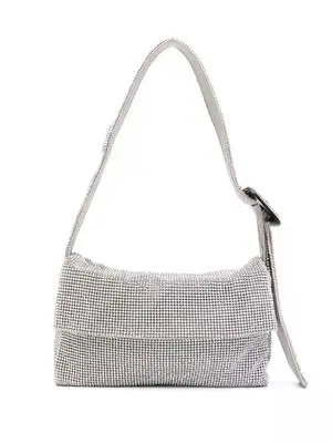Benedetta Bruzziches Vitty La Mignon Rhinestone Shoulder Bag - Silver