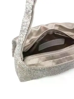 Benedetta Bruzziches Vitty La Mignon Rhinestone Shoulder Bag - Silver