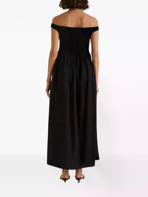 Faithfull The Brand Cotton Off-the-shoulder Maxi Dress