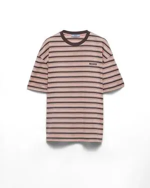 Prada Striped Cotton T-shirt
