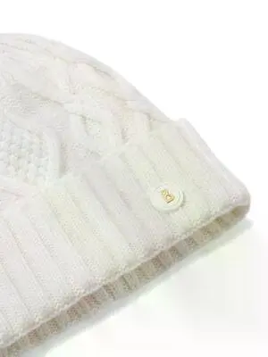 Bogner Jamila Cable Knit Beanie - White