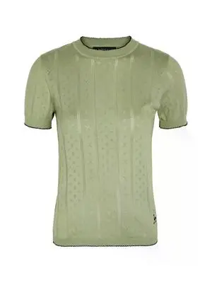 B.B. WALACE Indiana Open-knit T-shirt - Green