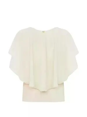 Chloé Layered Blouse With Gold-tone Logo Detail