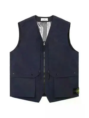 Stone Island Metal Lamina Poly Ripstop Vest - Blue
