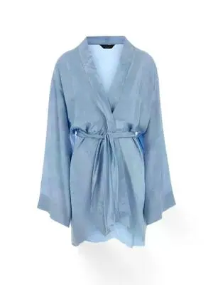 Balenciaga Belted Robe - Blue