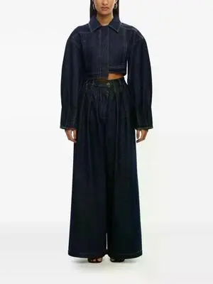 Significant Other Micah Pleated Wide-leg Jeans