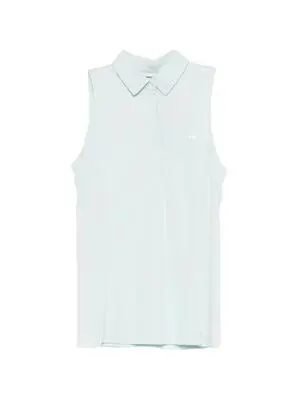 J. Lindeberg J.Lindeberg Sleeveless Collared Polo Top Green