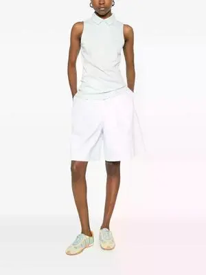 J. Lindeberg Sleeveless Collared Polo Top - Green