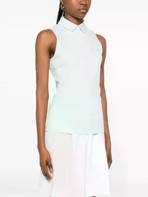J. Lindeberg Sleeveless Collared Polo Top - Green
