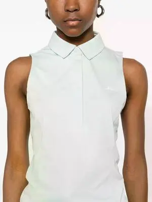 J. Lindeberg Sleeveless Collared Polo Top - Green