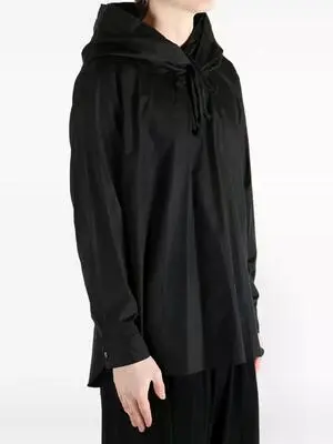 Comme Des Garçons Drawstring Hoodie - Black