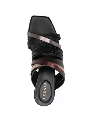 DONNARÌ Braided Strap Heeled Sandals
