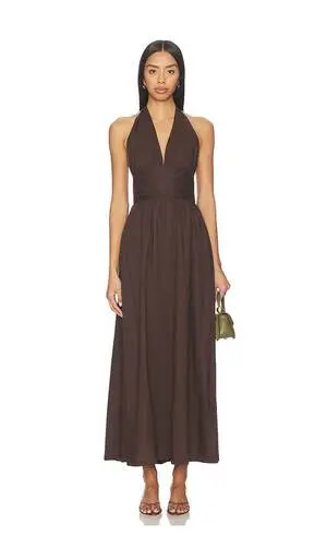 Faithfull The Brand Lido Maxi Dress - Brown