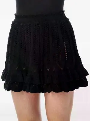 MARANT ETOILE Nelle Cotton Knit Mini Skirt