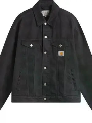 Carhartt Work In Progress Buttoned Denim Jacket - Black