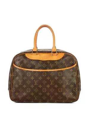 LOUIS VUITTON Monogram Deauville Tote Bag - Brown