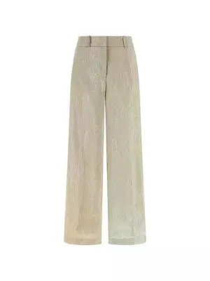 Peserico Lamé-thread Wide-leg Trousers