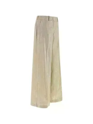 Peserico Lamé-thread Wide-leg Trousers