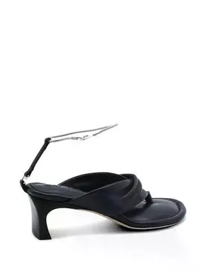 By Far Dasha Twisted Sandals With Chain Detail