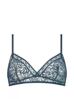 ERES Vestiges Floral Lace Triangle Bra - Blue