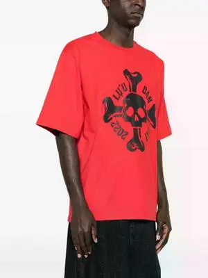 LỰU ĐẠN Skull-print T-shirt