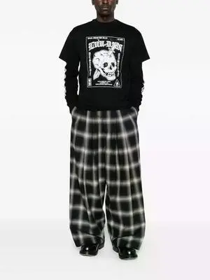 LỰU ĐẠN Skull-print T-shirt
