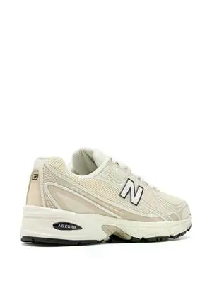 NEW BALANCE 740 "n" Logo Lace-up Sneakers - Neutrals