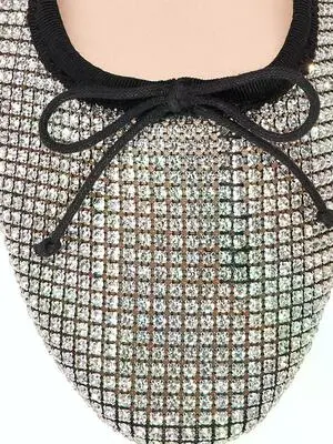 LOEFFLER RANDALL Leonie Crystal Bow Ballet Flats