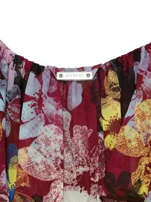 Iceberg Floral Print Ruffled Mini Dress