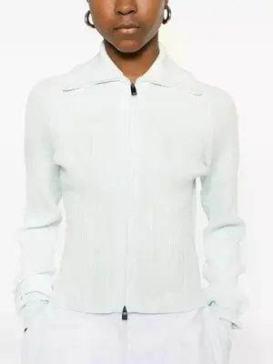 J. Lindeberg Ribbed Knit Zip-up Jacket