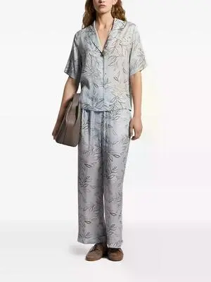 Peserico Printed Satin Trousers