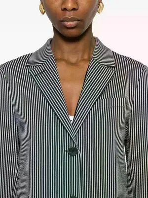 Harris Wharf London Striped Notched Lapel Jacket