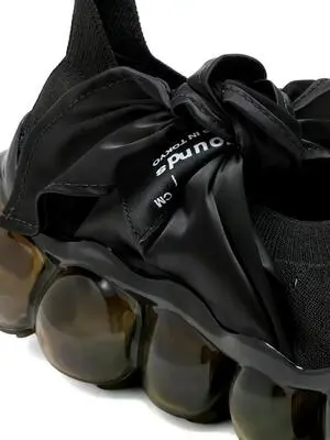 GROUNDS Bow Bubble Sneakers - Black